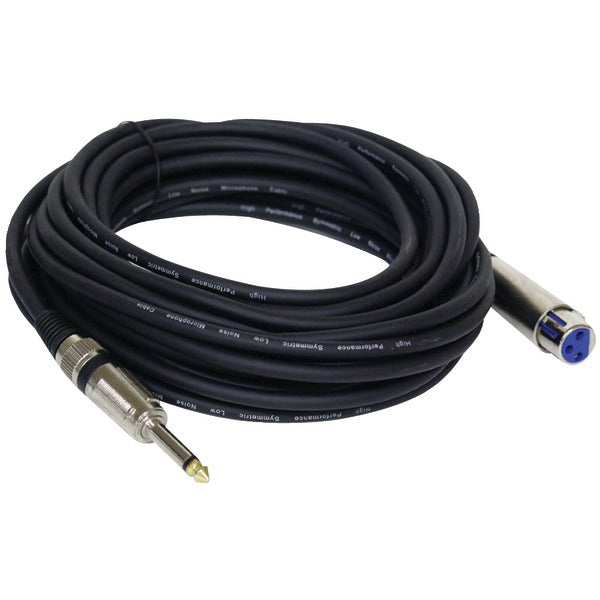 Pyle Pro PPMJL30 Mic Cable 30' 1/4" Phone Plug To Xlr Female – Deff Audio
