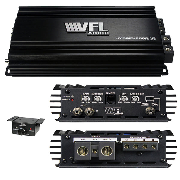 VFL Audio VFLHYBRID28001D Linkable D Class 2800 watt Hybrid Mono Ampli ...