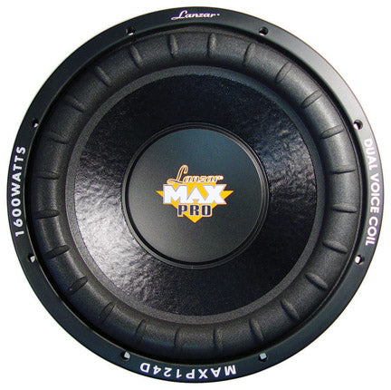 Lanzar MAXP124D 12" 1600 Watt DVC Car Subwoofer Driver – Deff Audio